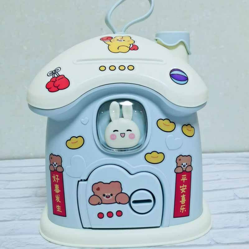 Мультяшный домик-гриб, милая копилка для девочек и мальчиков, большой емкости, детский домик-копилка с ключами Грибной