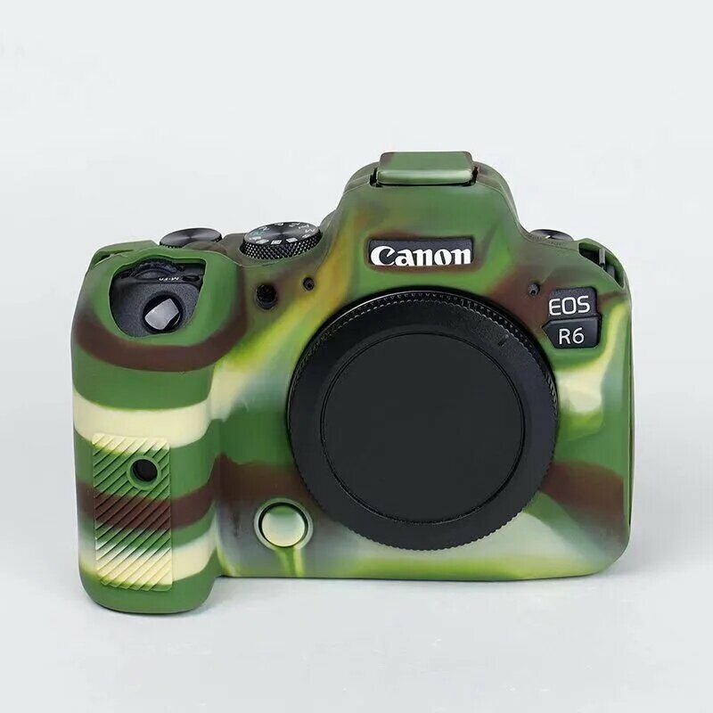 Защитный силиконовый чехол для фотоаппарата CanonCanon EOS R6 / R6 Mark II R6II ультра-тонкая полимерная из мягкого качественного силикона