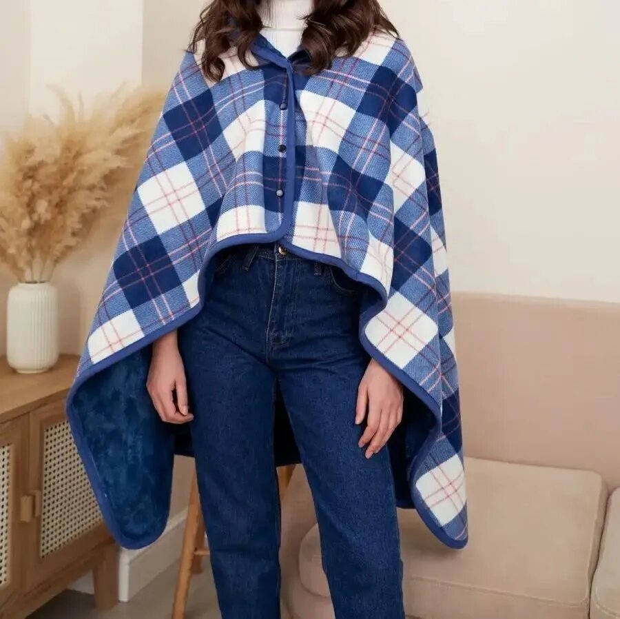 Плед-пончо , Полиэстер, 135 см х 80 см