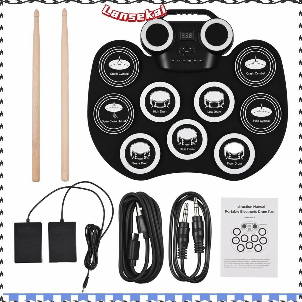 Портативная электронная ударная установка, многофункциональная, для музыкантов и любителей