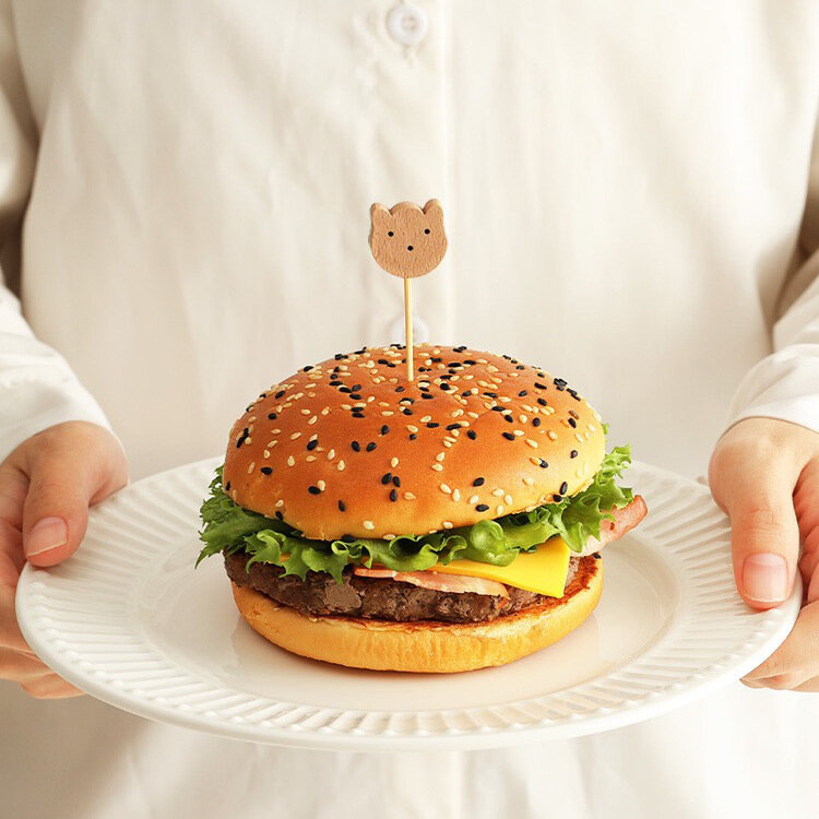 Одноразовые фруктовые палочки, креативные бамбуковые палочки, декор для коктейлей, палочки для сэндвичей, десертные вилки, палочки для бургеров, фиксированные зубочистки