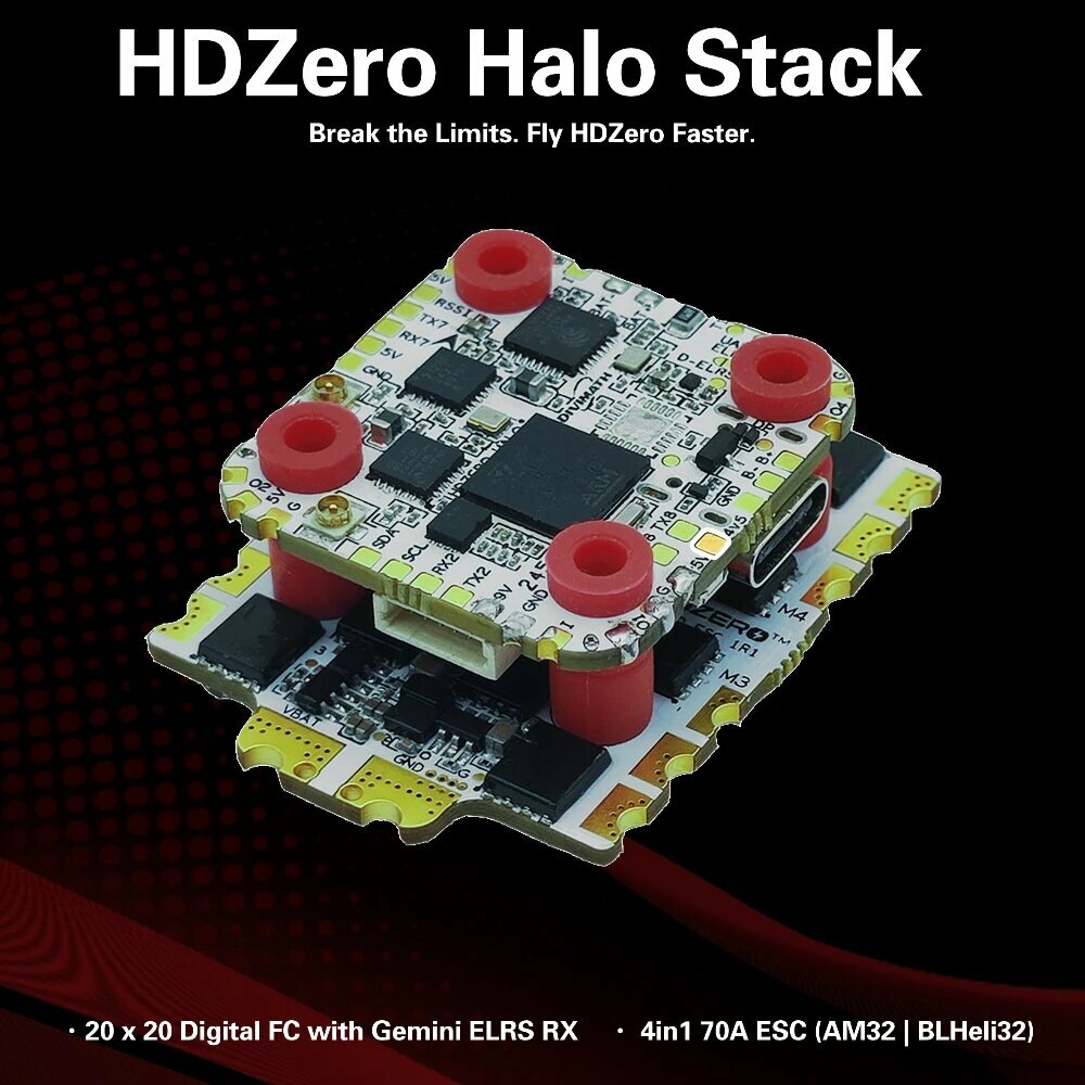 HDZero Halo Stack контроллер полета 20x20 мм