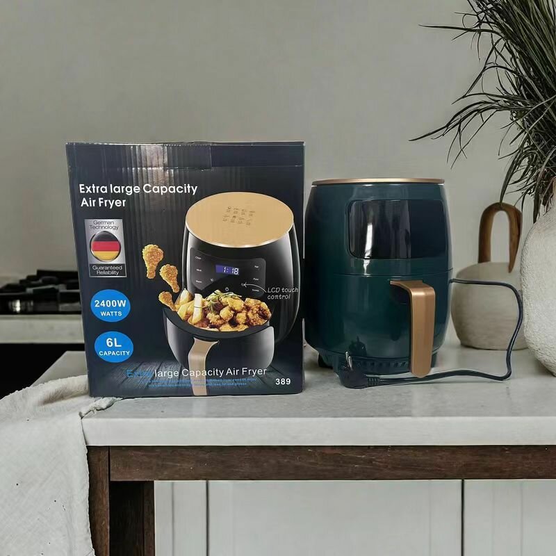 Фритюрница для домашнего использования, большая вместимость, сенсорный экран, фритюрница для внешней торговли, многофункциональная машина для приготовления картофеля фри, умная электрическая фритюрница.