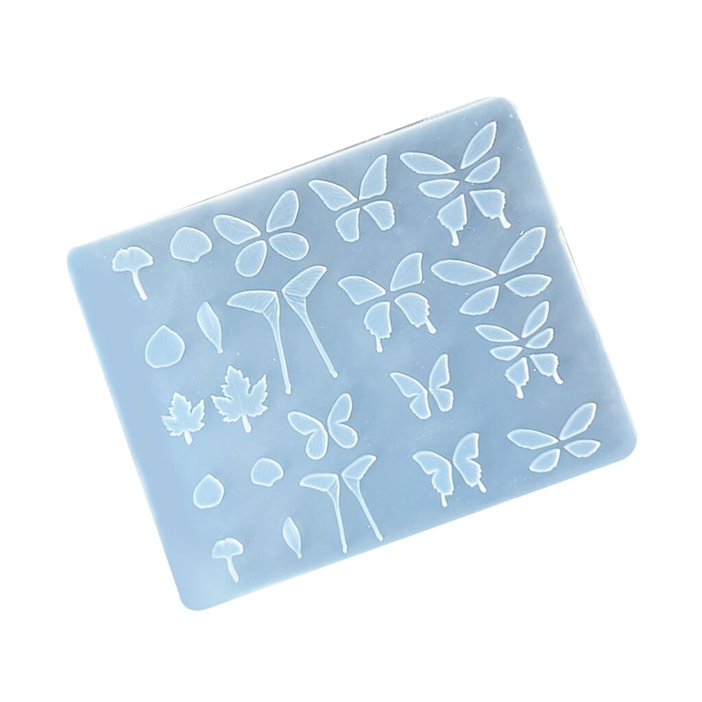 Трехмерная силиконовая форма для ногтей с тиснением в виде бабочки