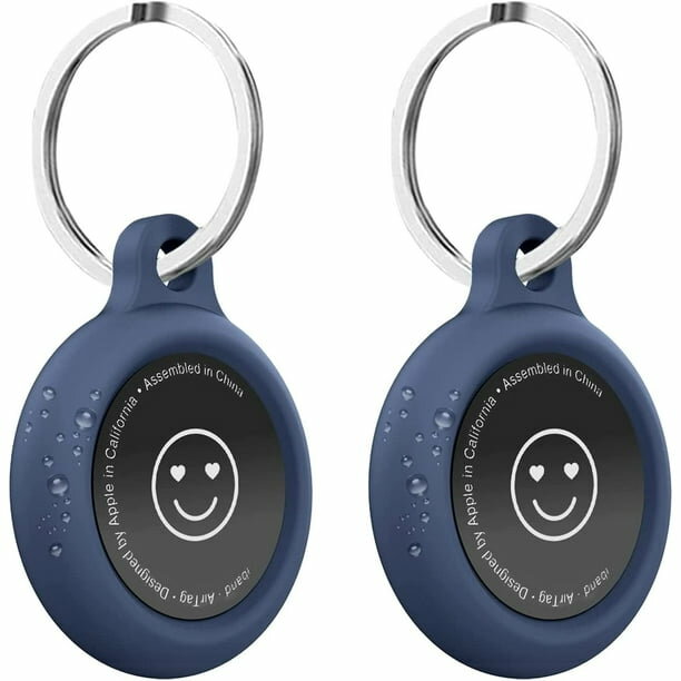 Apple AirTag Keychain Loss Prevention Organizer, 2-Piece Apple AirTag Accessory Case, Silicone AirTag Keychain Loop Clip для собак, ключей, рюкзаков и других предметов