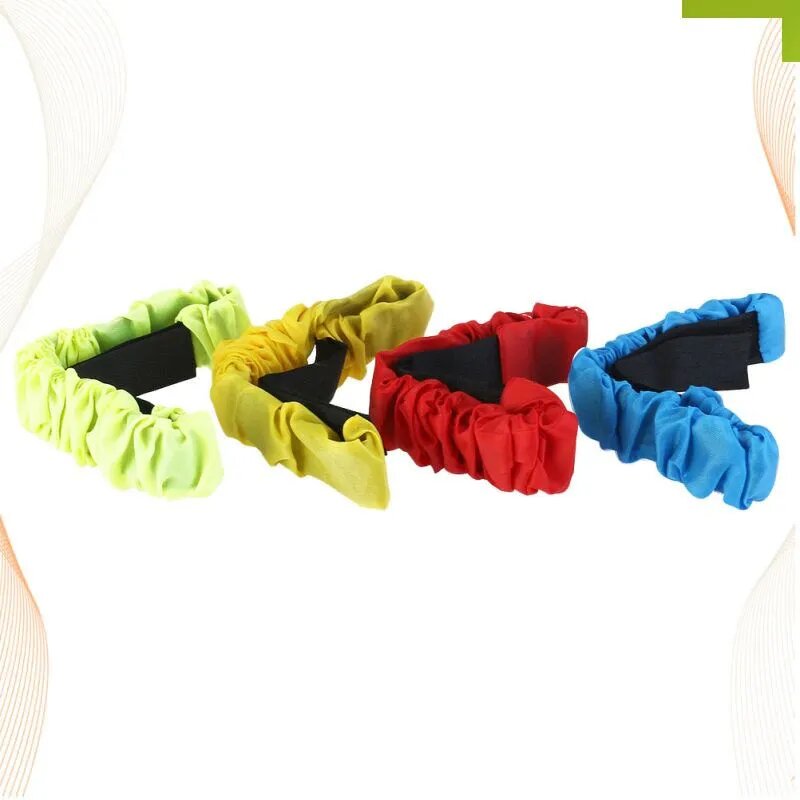 4 шт. игр для детей на улице, реквизит для гонки на трех ногах, веревки и ремни 23X3 см