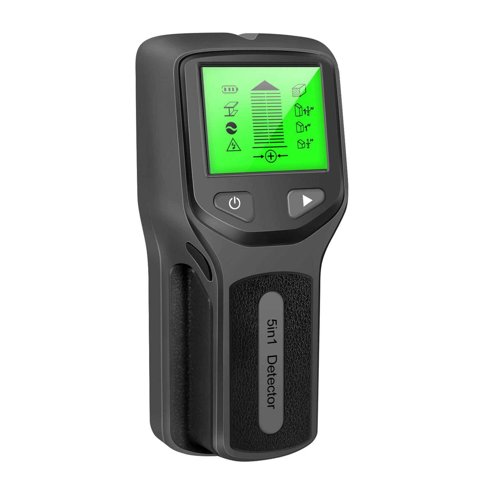 Сканер стен для поиска стоек Stud Finder - 5 в 1 электронный детектор стоек с ЖК-дисплеем HD, обнаружение древесины, электропроводки, металла, черный\желтый цвет, материал ABS, питание 9V, размер продукта 15.2*6.2*2.8см, размер упаковки 16*7.8*4.5см, вес