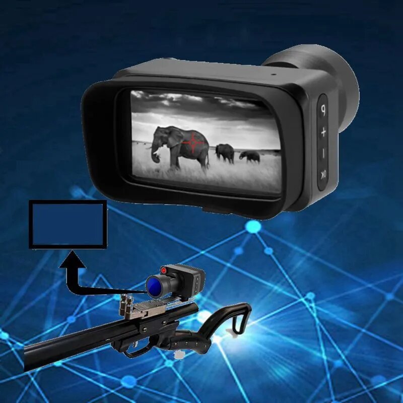 Монокуляр Ночного Видения для охоты с видеовыходом и записью видео, установка на штатив