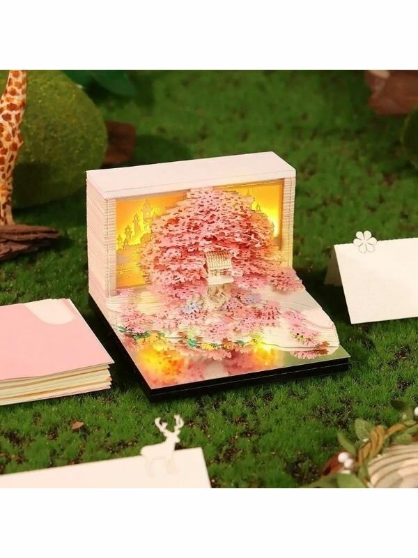 Календарь-блокнот 3D подсветкой на 2026 год