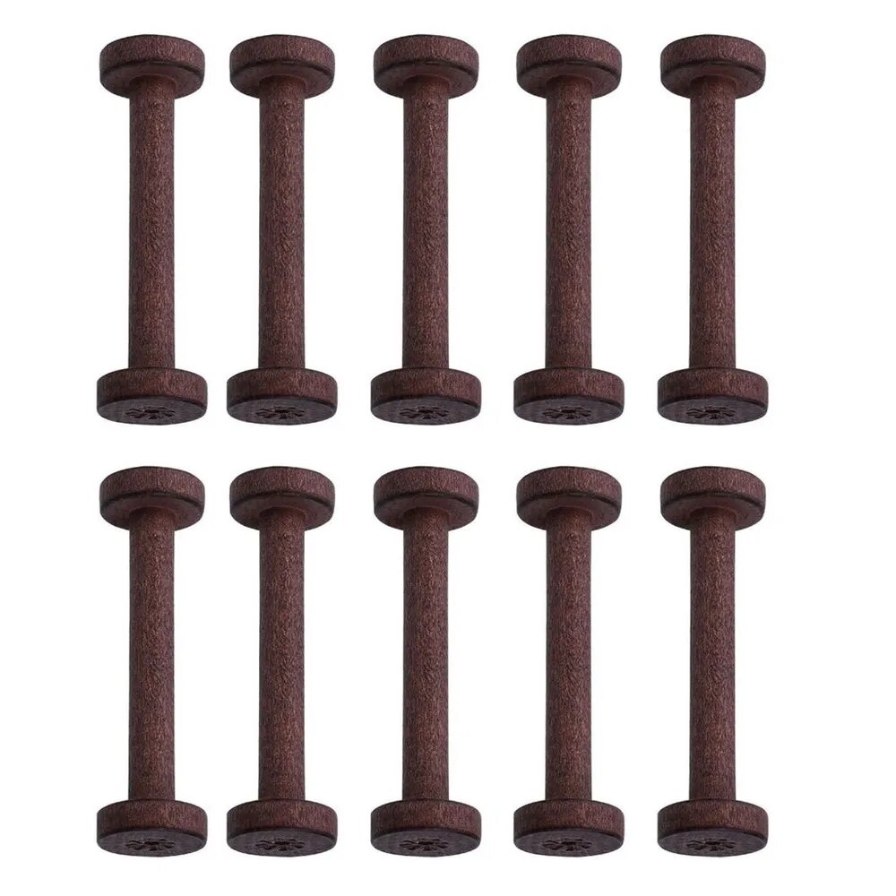 (10 шт) Деревянная катушка для инструментов для шитья своими руками-коричневая