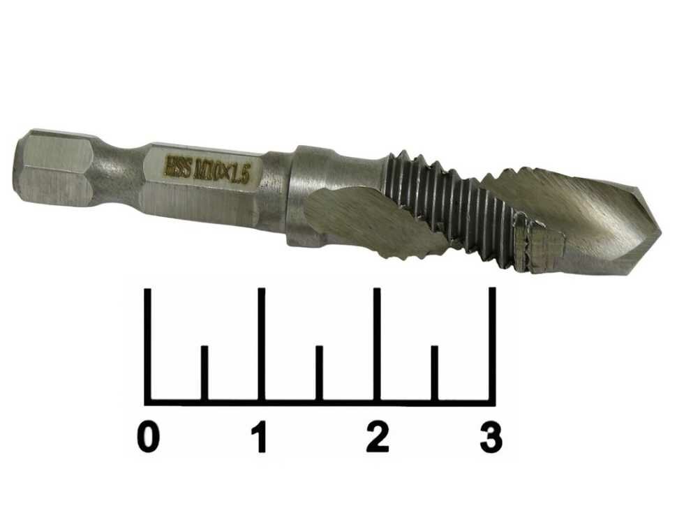 Сверло-метчик М10*1.5*58 HSS