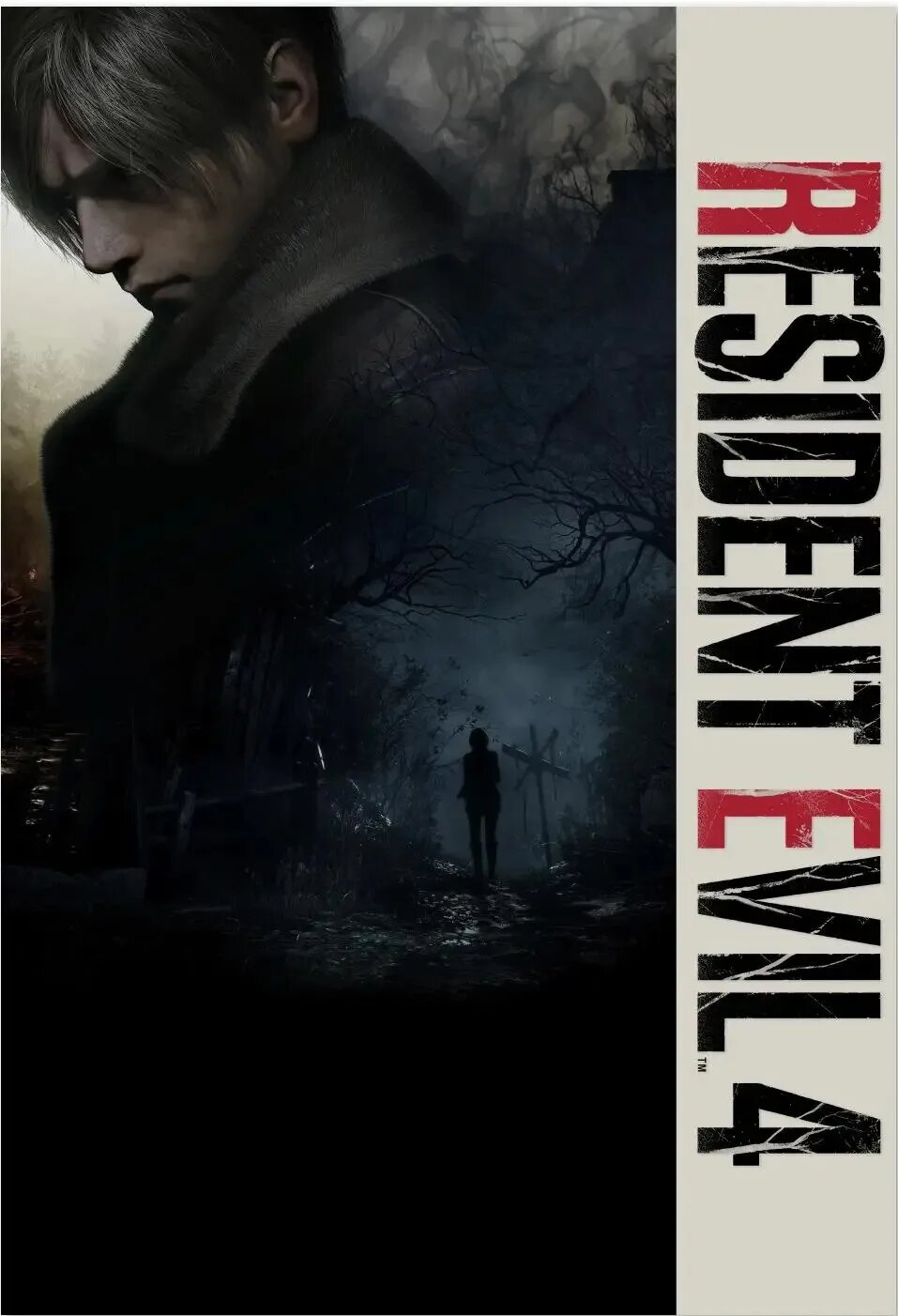 Resident Evil 4 постер 20x30 серый, без рамки