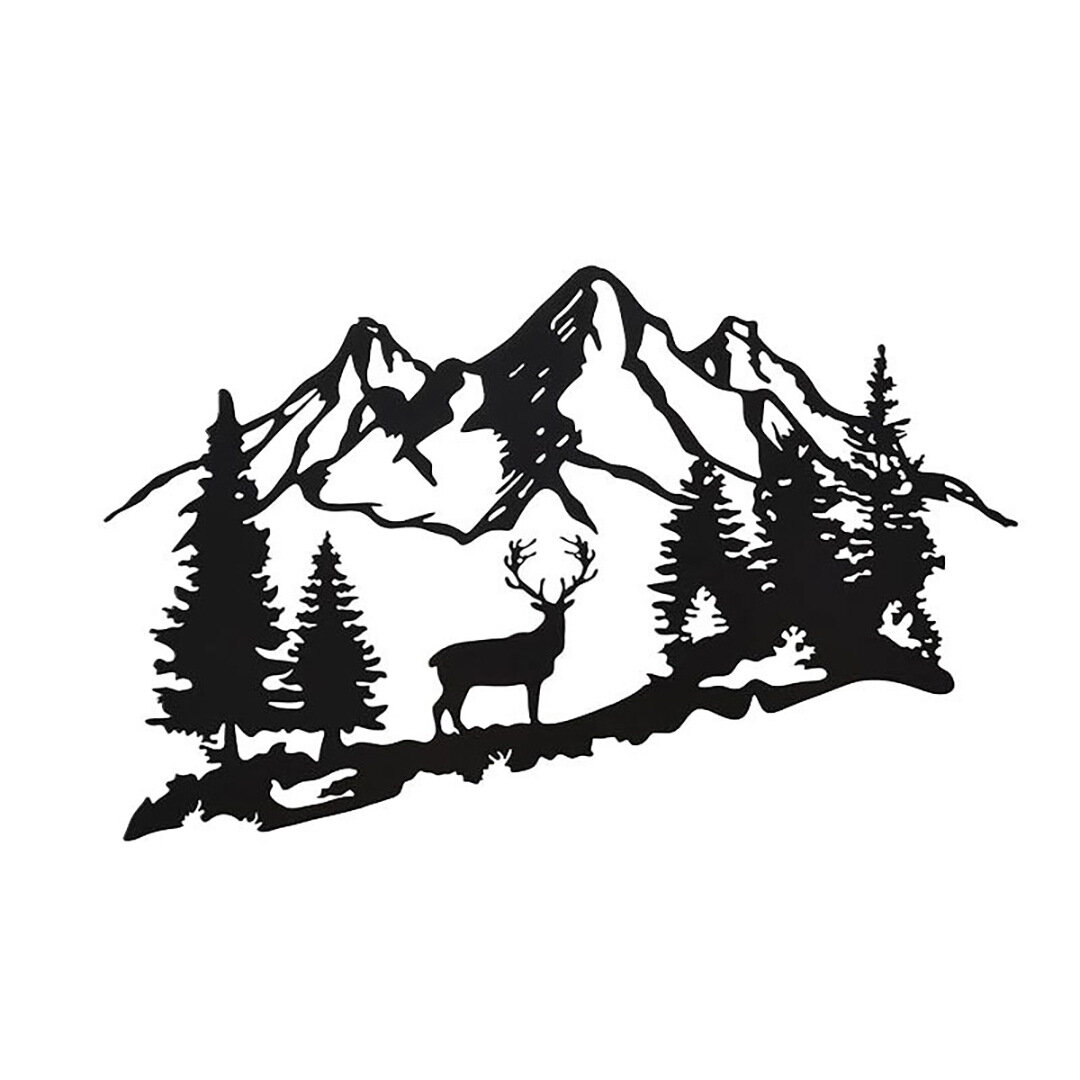 Трансграничная амазонка кованый олень стены искусство лес олень стены декоративный кованый олень хижина декоративный