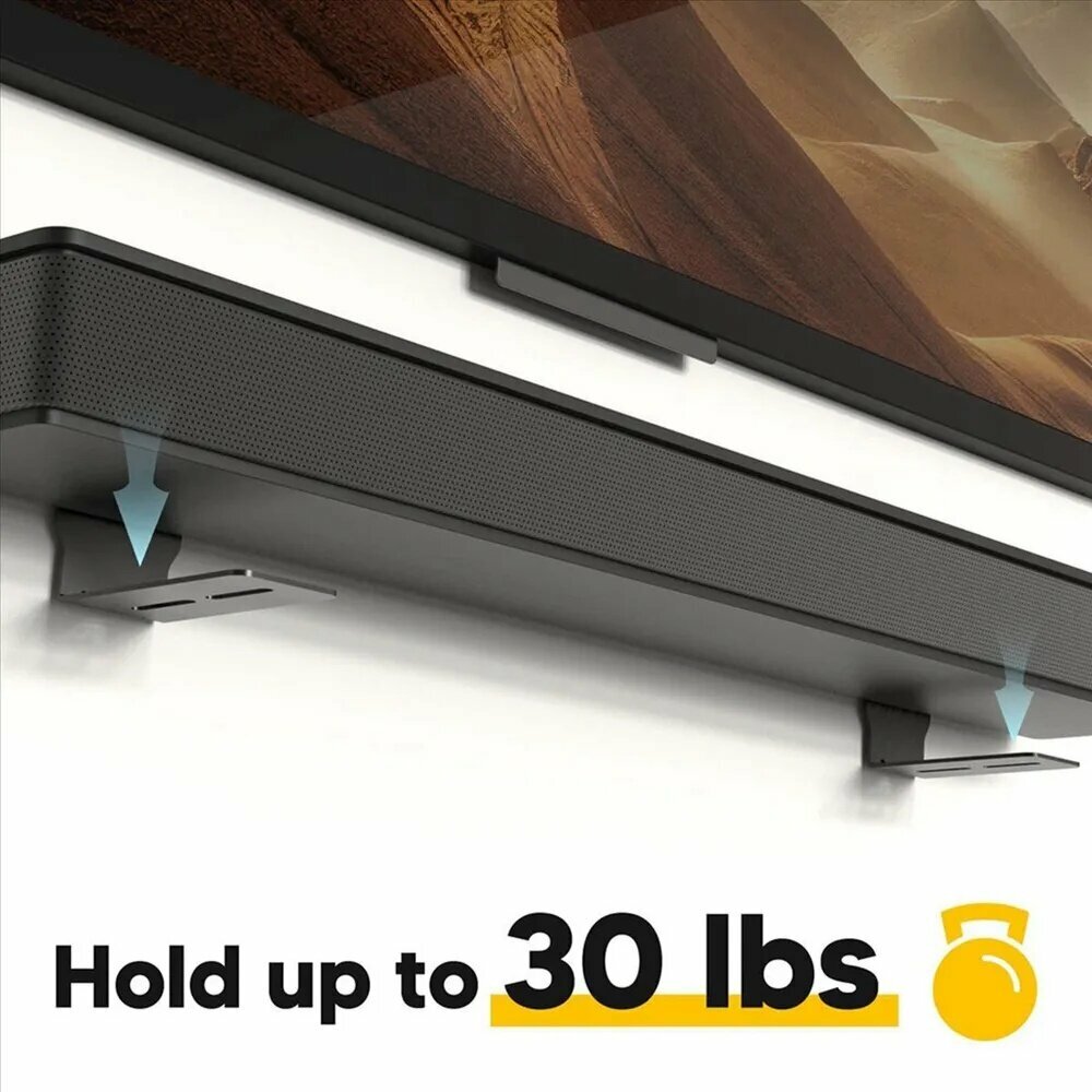 Крепления для саундбара, настенные кронштейны, настенный держатель для полки с защитой от падения