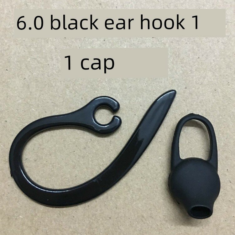 Силиконовые Bluetooth-аксессуары для наушников: мягкие заушные крючки, клипсы, держатели, насадки, вкладыши 6.0 Черный