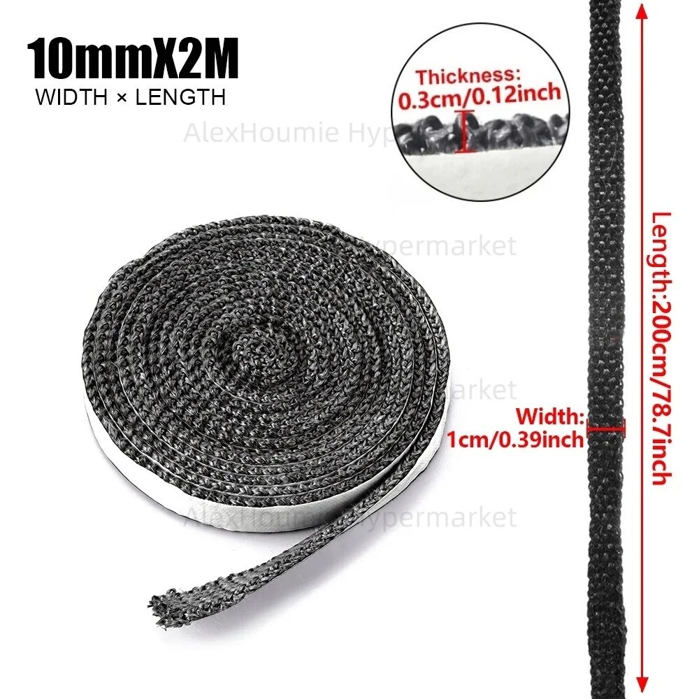 Стекловолокно уплотнительная лента 10mmx3mm-2m