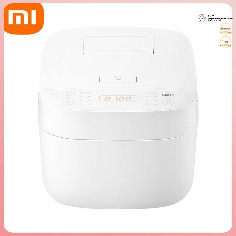 Электрический мультиварок Mijia C1/3L4L для дома, подходит для 1-3 человек. Этот умный мультиварок обладает множеством функций, включая приготовление супов и риса. Он оснащен антипригарным покрытием