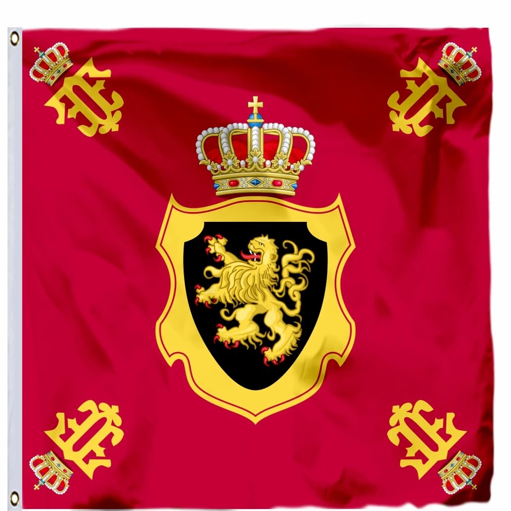 Флаг короля и королевы Бельгии ziqiang Красный, 4X4FT-120X120CM, Queen 1960