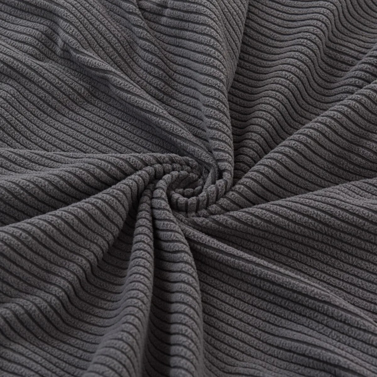 Серый эластичный чехол на диван Jacquard Plus XL