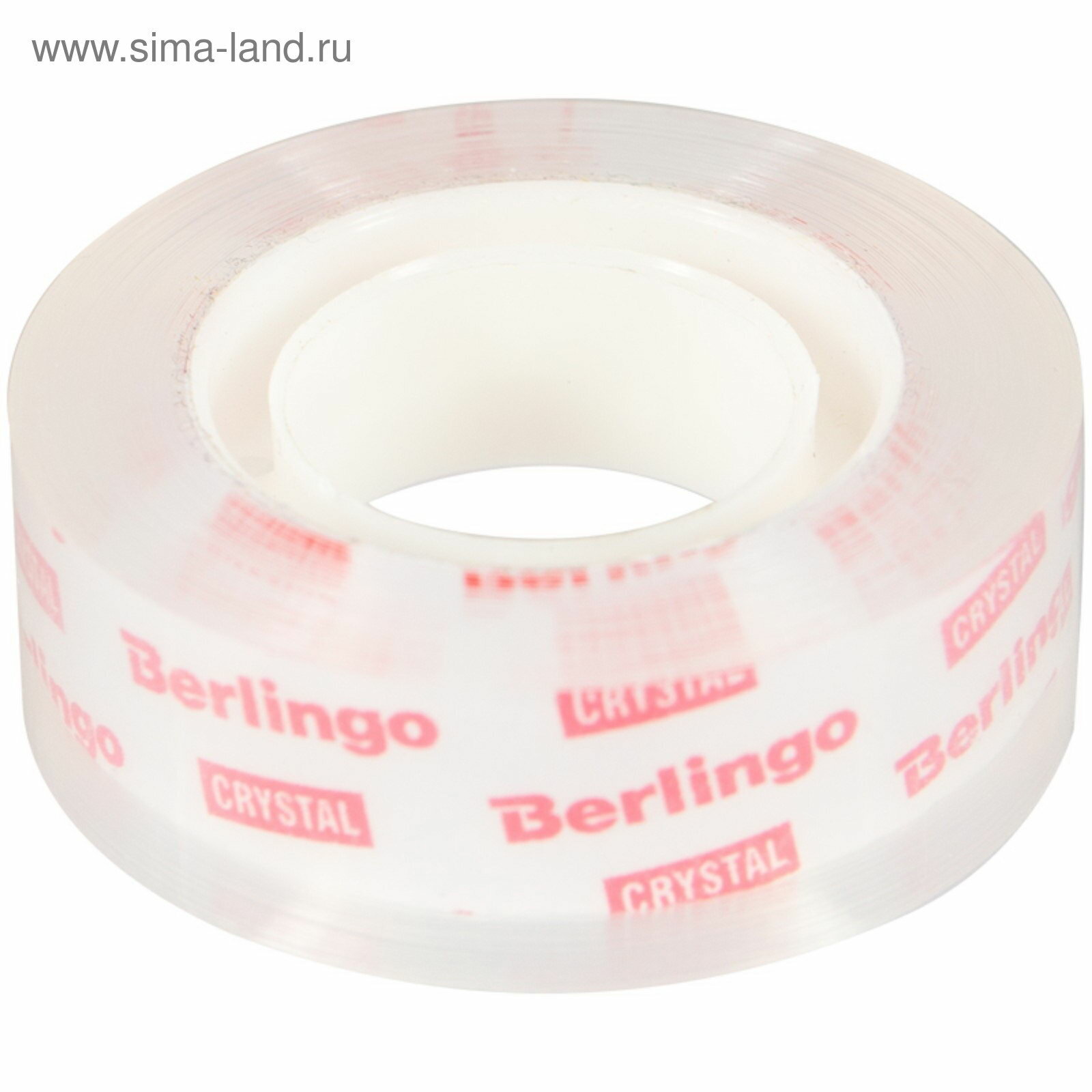 Клейкая лента канцелярская 19 мм x 33 м прозрачная, цвет: прозрачный, 8 шт.