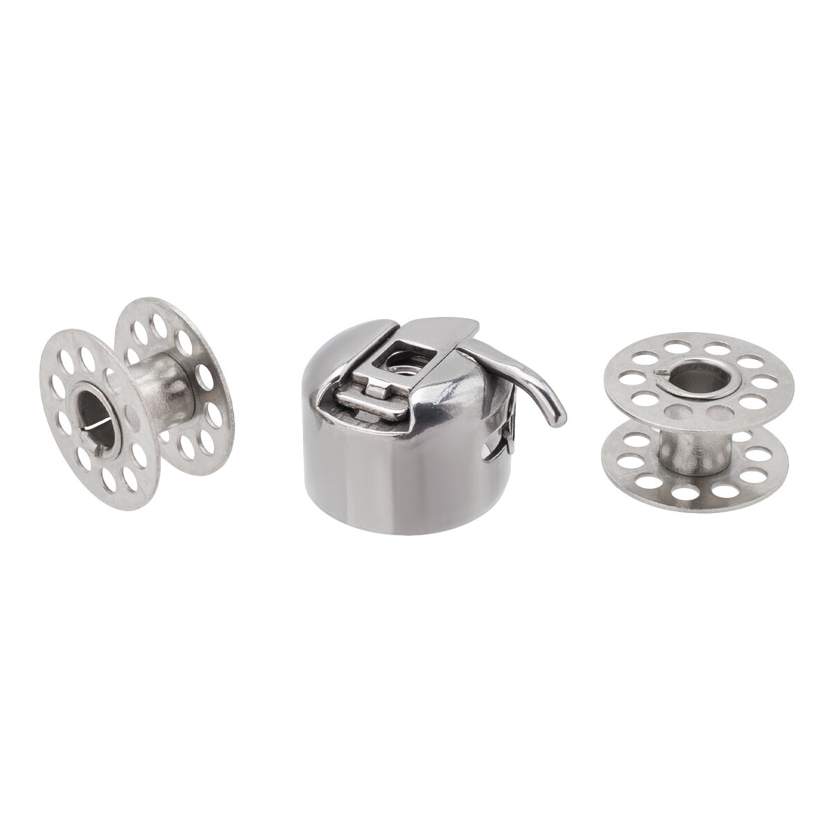 Набор шпульный колпачок правоходный + 2 шпульки, диаметр 20,7 мм, высота 8,8 мм, для бытовых швейных машин