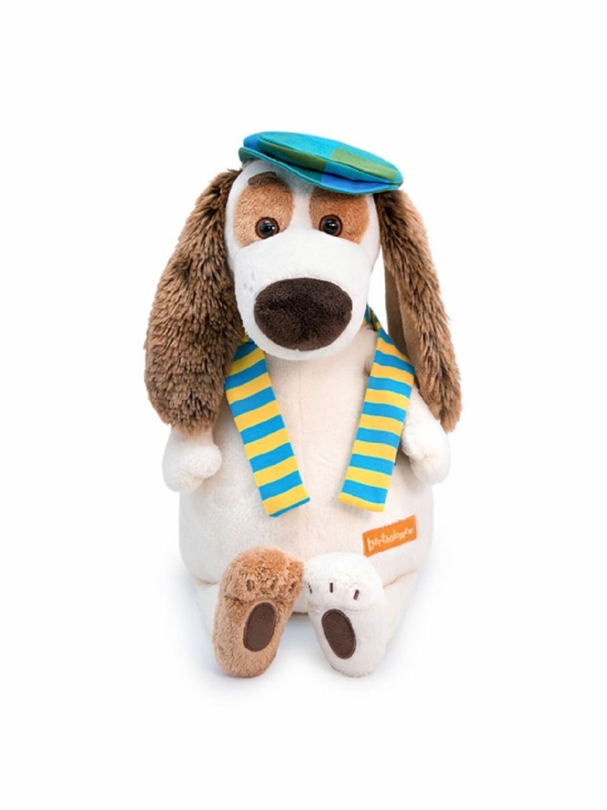 Мягкая игрушка Бартоломей в кепке 27 см