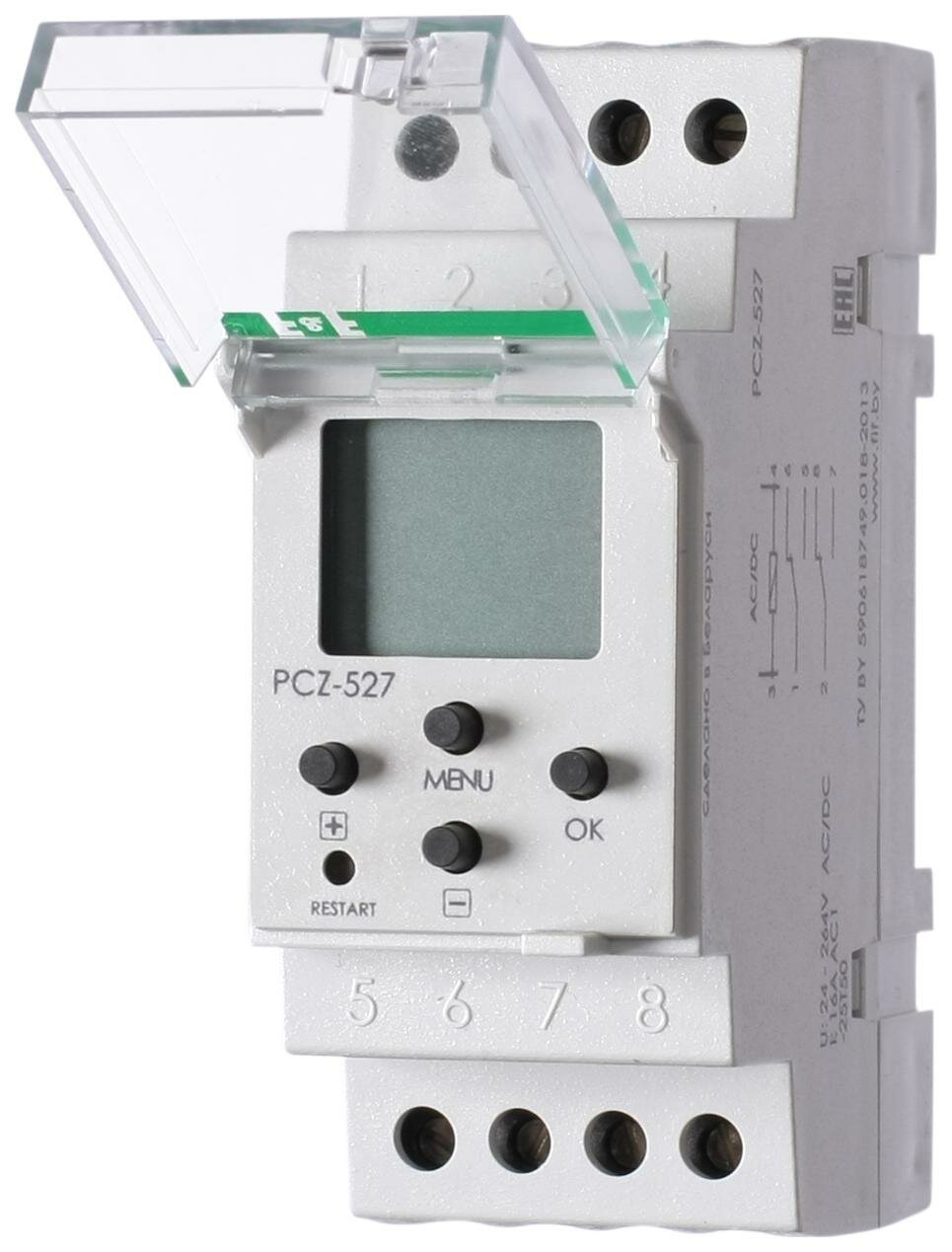 Реле времени Евроавтоматика F&F PCZ-527, астрономическое двухканальное