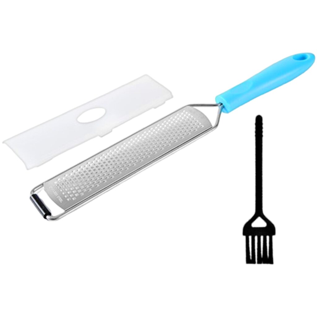 Терка для сыра, терка для лимонной цедры, терка с кожурой, кисточка-синий