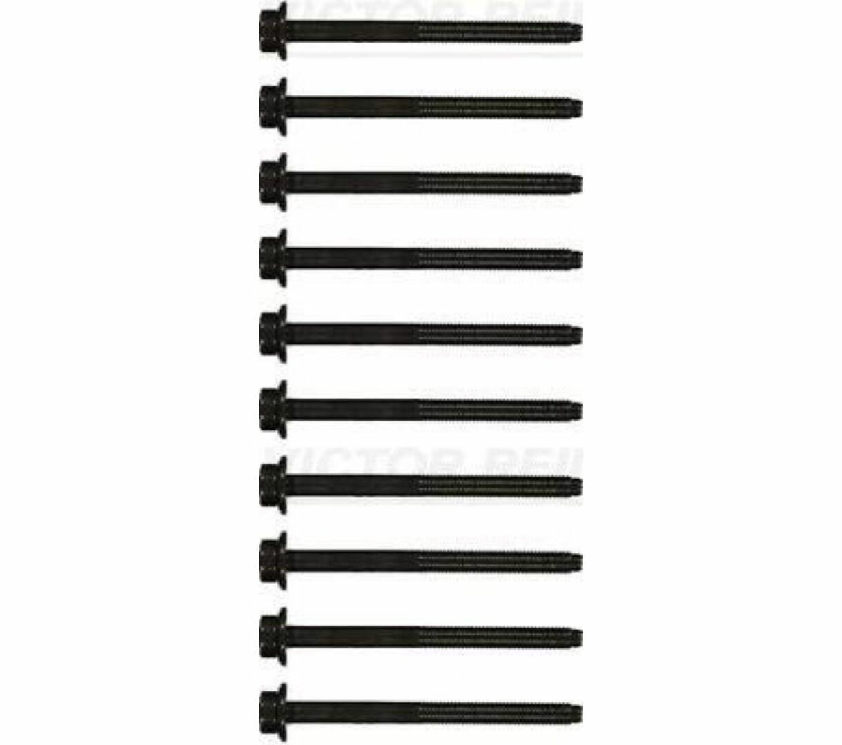 Комплект болтов ГБЦ VICTOR REINZ 14-32277-01 M9x105 мм, Audi A1, A3, Seat Ibiza, Leon, Skoda Fabia, Octavia, Rapid, Superb, Yeti, VW Golf, Jetta, Passat, Polo, Scirocco, Sharan, Tiguan, Touran 1.4