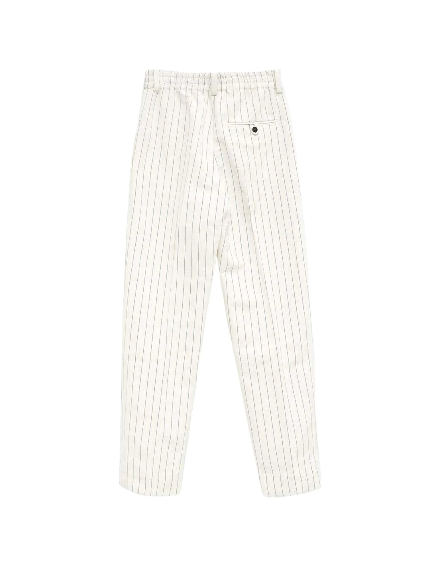 Брюки Jacquemus Stripe-pattern trousers, размер 46 EU, белый — фото 1