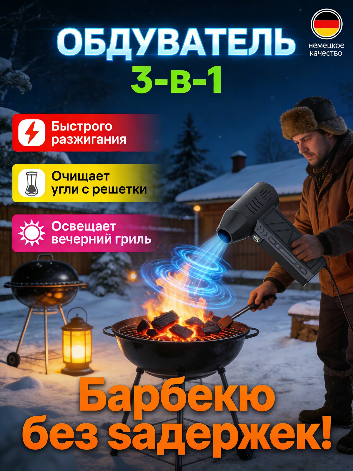 Фен для машины от снега