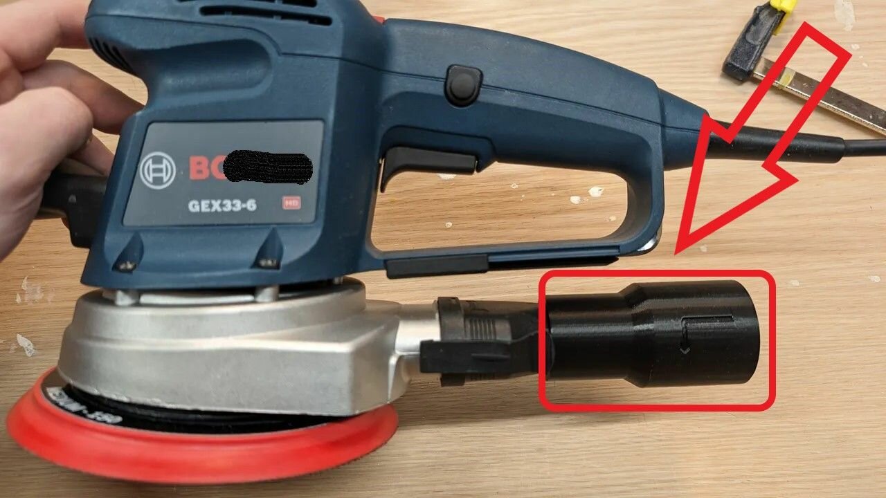Адаптер пылеотвода шлифмашинки Bocsh GEX33 к пылесосу Festool