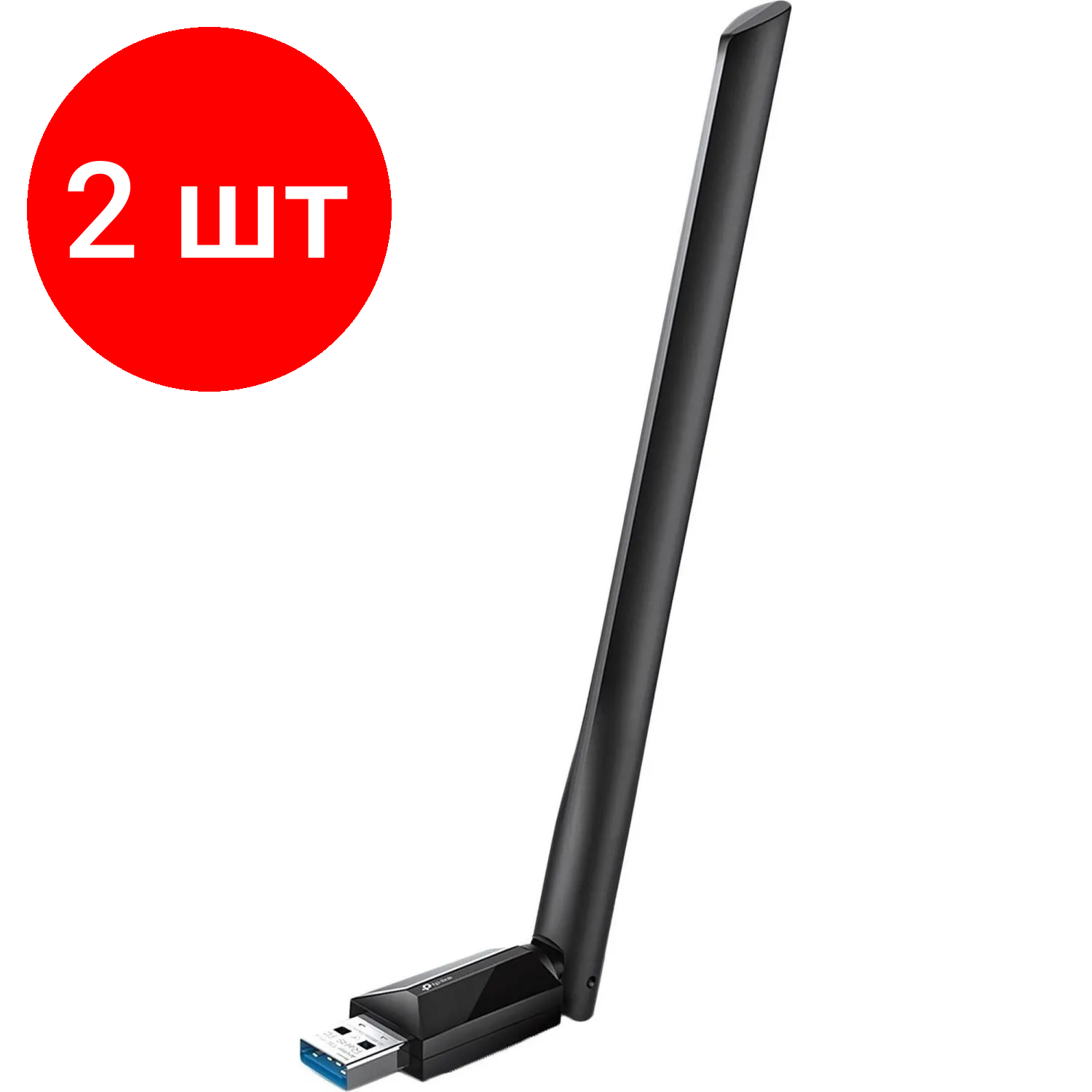 Комплект 2 штук, Сетевой адаптер TP-Link Archer T3U Plus, AC1300 двухдиапазонный, Wi-Fi, USB3.0