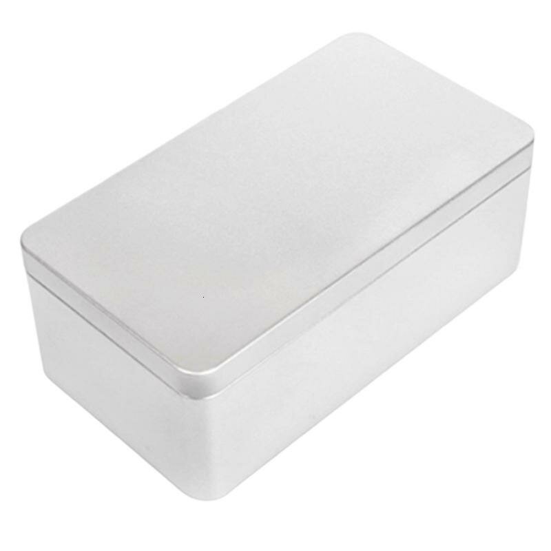 Металлическая кассовая коробка с замком 180x100x68 мм, серебро