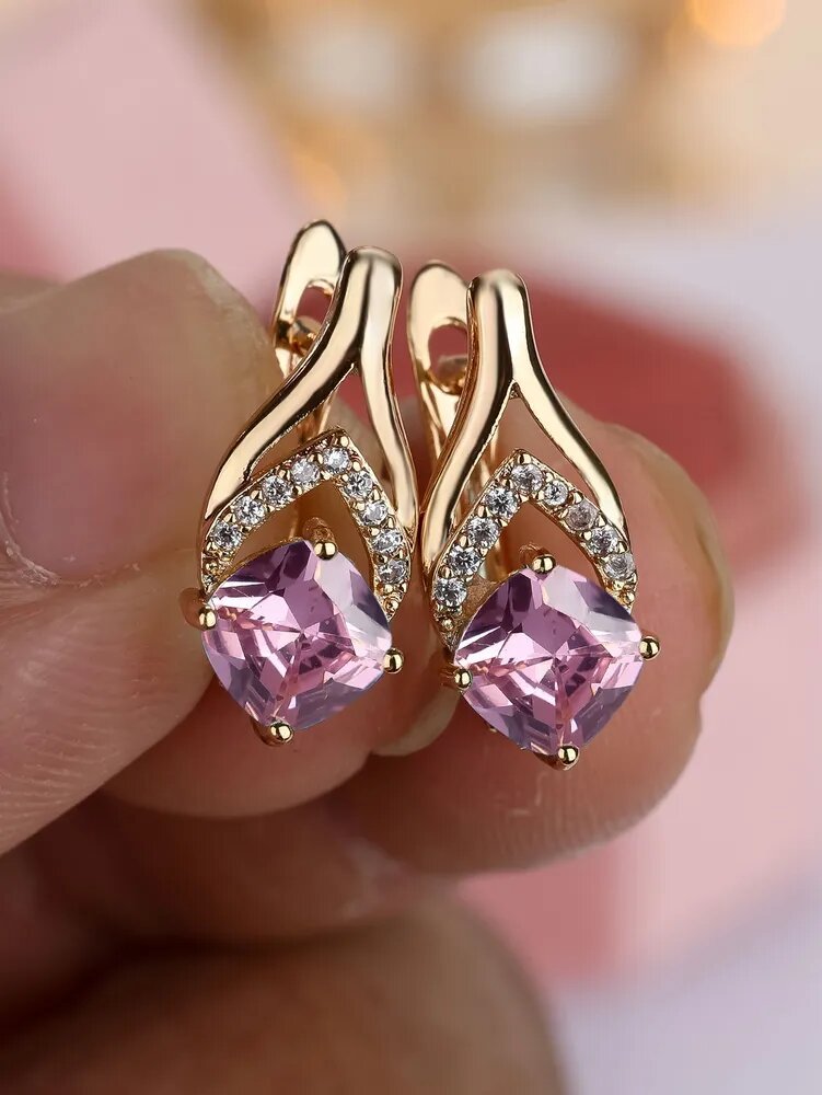 Серьги, фианит