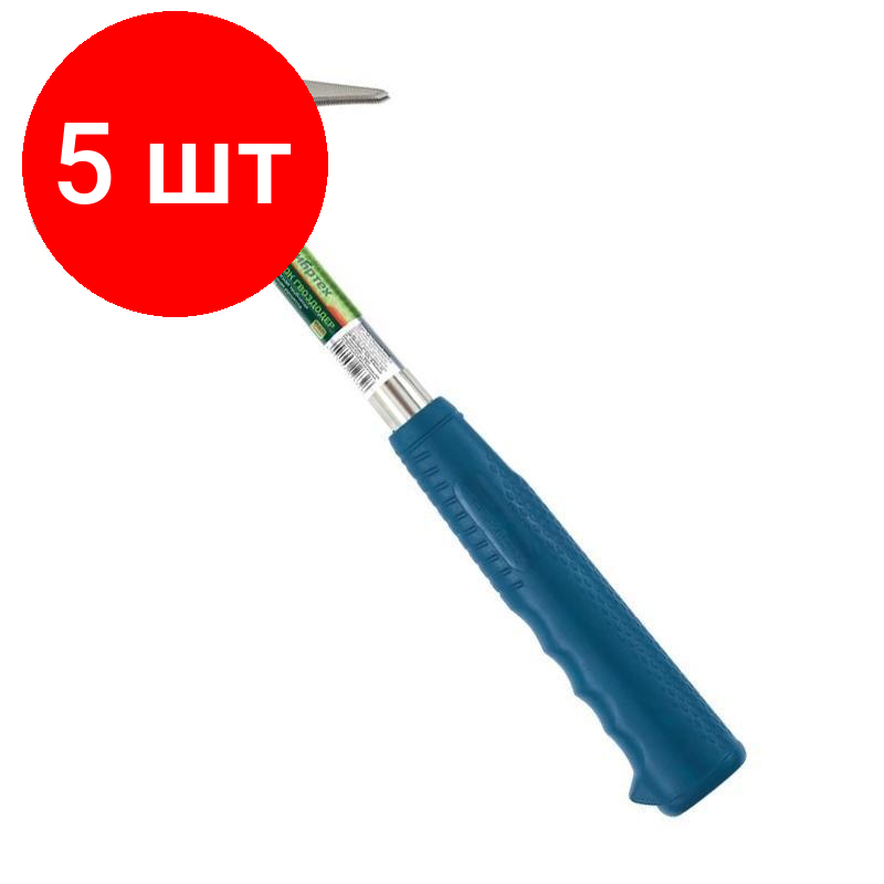 Комплект 5 штук, Молоток-гвоздодер Сибртех, обрезиненная рукоятка, 450гр. (10436)