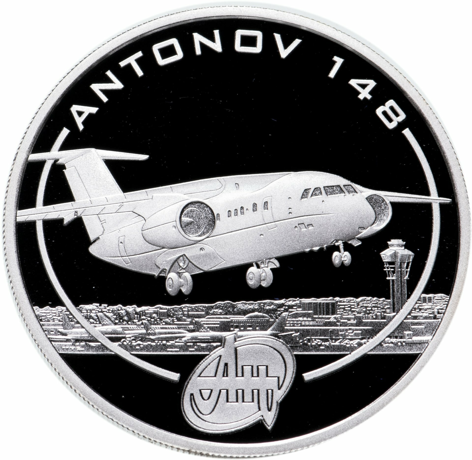 Острова Кука 1 доллар 2008 "Самолёт Ан-148", Серебро 999, в сохранности Proof