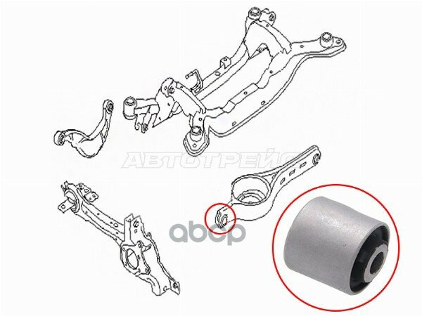 Сайлентблок рычага Ford Mondeo 07-15 / Volvo S60 10-18 Sat арт. ST-1469125B1