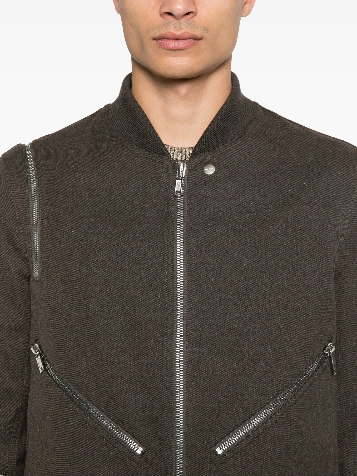 Бомбер Rick Owens Headon Flightsuit, размер 52 IT, коричневый — фото 1