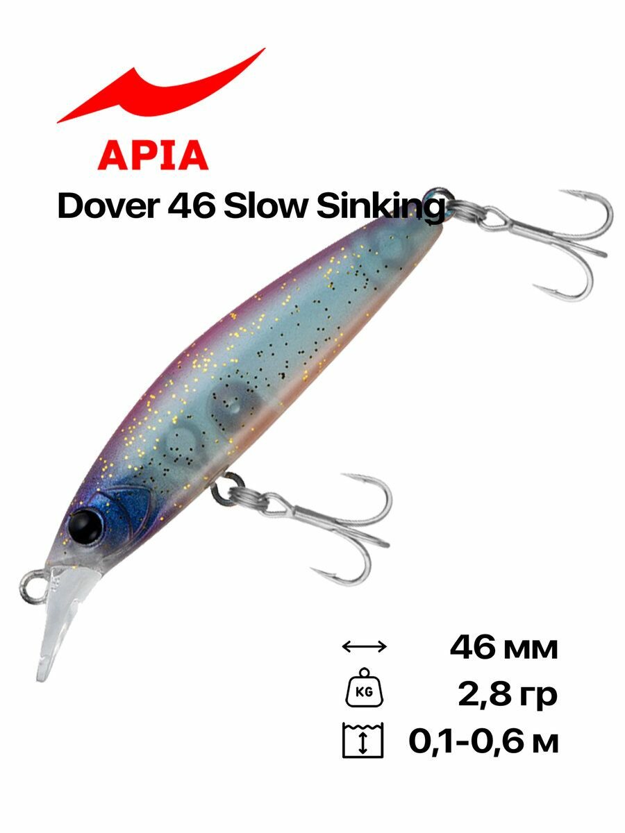 Воблер Apia Dover 46 Slow Sinking, 46 мм, 2,8 гр, #09