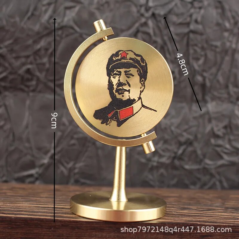 Латунная статуэтка Мао Цзэдун (Color Printing)Larg