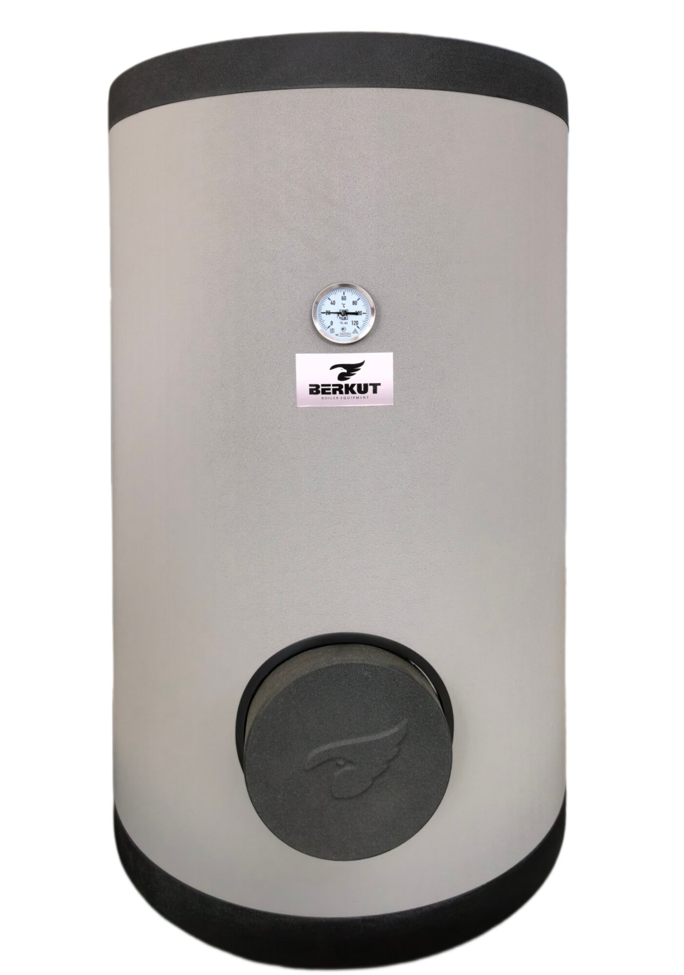 Бойлер косвенного нагрева BERKUT, 200л , из нержавеющей стали, возможность подключения электрического ТЭНа