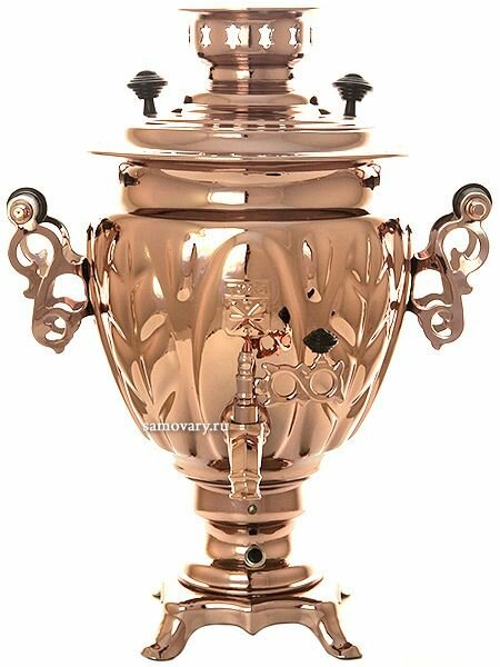 Тульский электрический самовар 3литра с медным покрытием с автоотключением