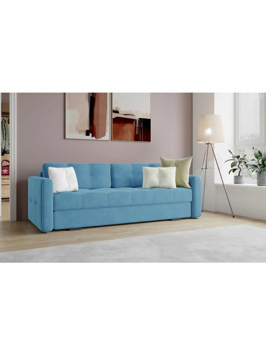 Диван-кровать Домани Брэй 2310х780х970, Светло-голубой