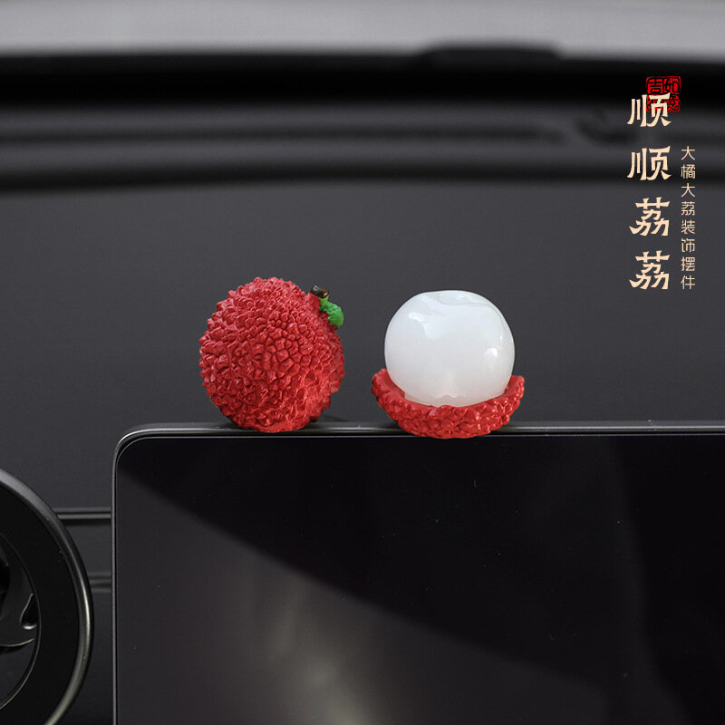 Декоративный элемент в виде хурмы для украшения салона автомобиля, креативный и забавный декоративный элемент для приборной панели автомобиля, терапевтический декор.