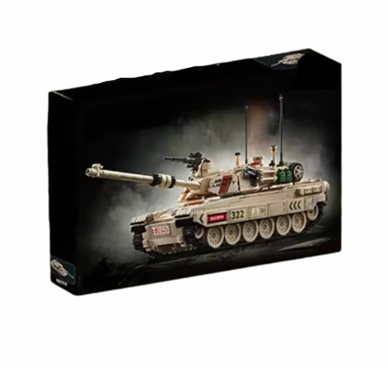 Конструктор "Боевой танк M1", сборная модель, 1002 элемента, длина 34,5 см