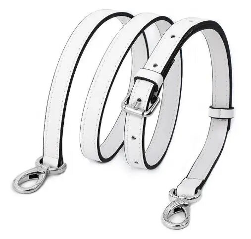 Кожаный ремень из сафьяно для дизайнерской женской сумки Michael, женская 2.5cm width, white