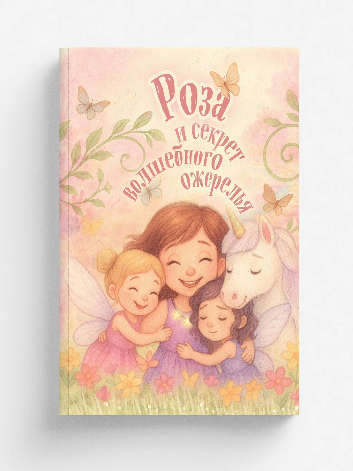 Роза и секрет волшебного ожерелья. Именная книга для девочек с заданиями