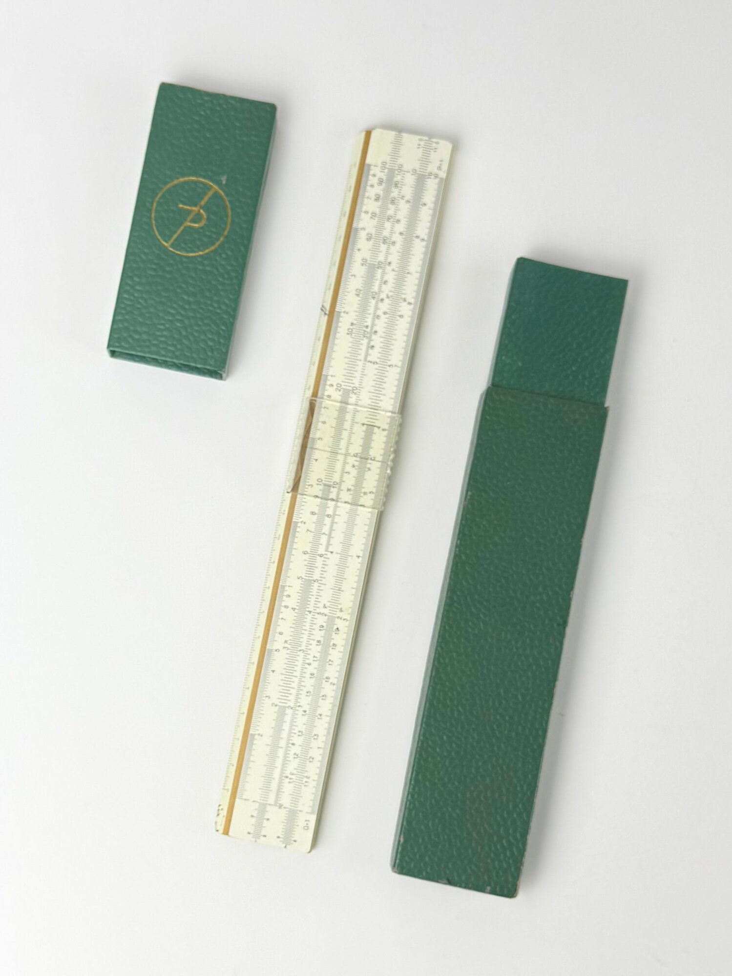 Линейка счетная логарифмическая СССР в футляре, 1977 г, Раменское