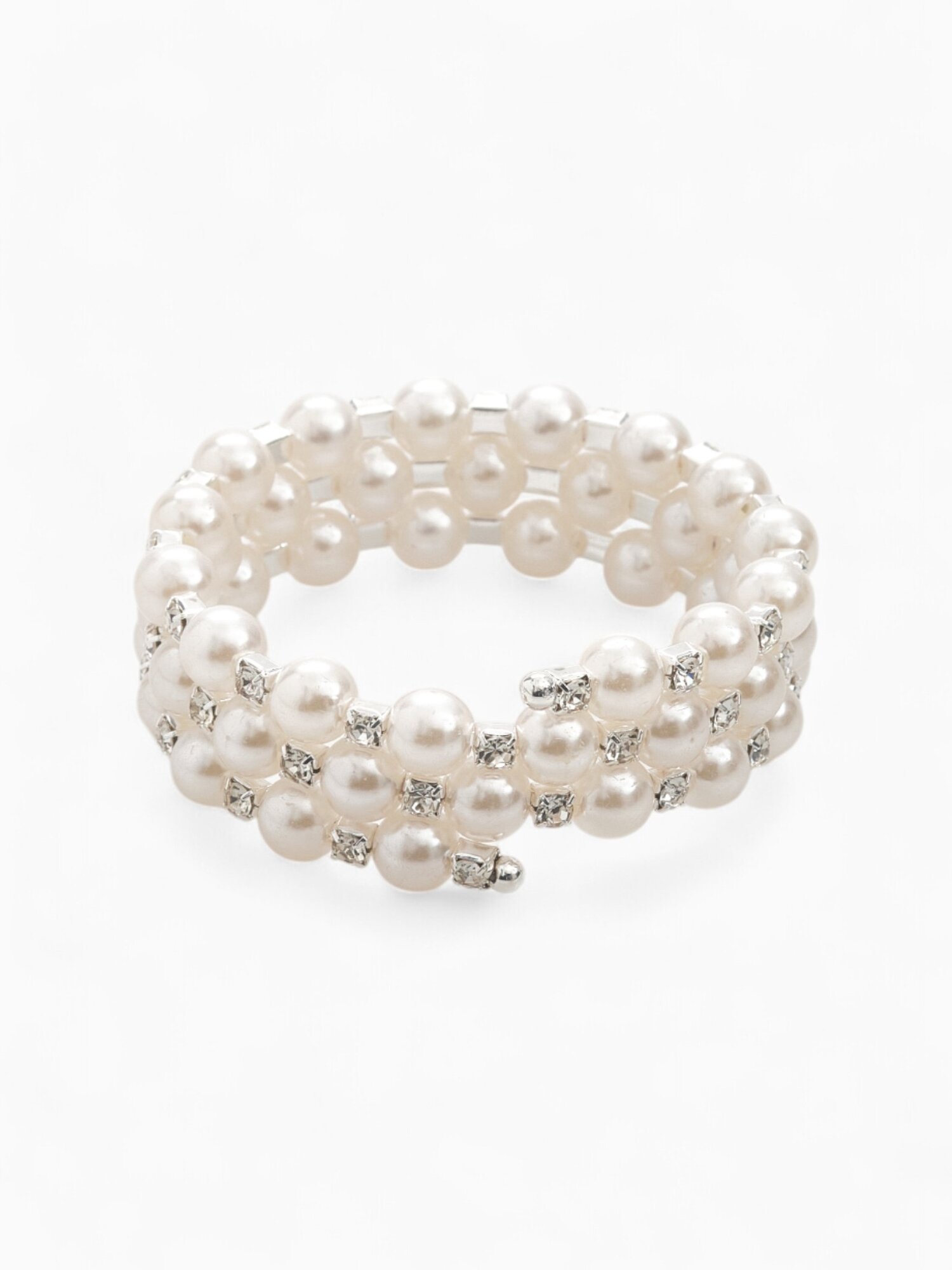 Незамкнутый браслет, стразы